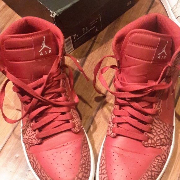 Jordan | Shoes | Retro Red Elephant Print Jordans | Poshmark